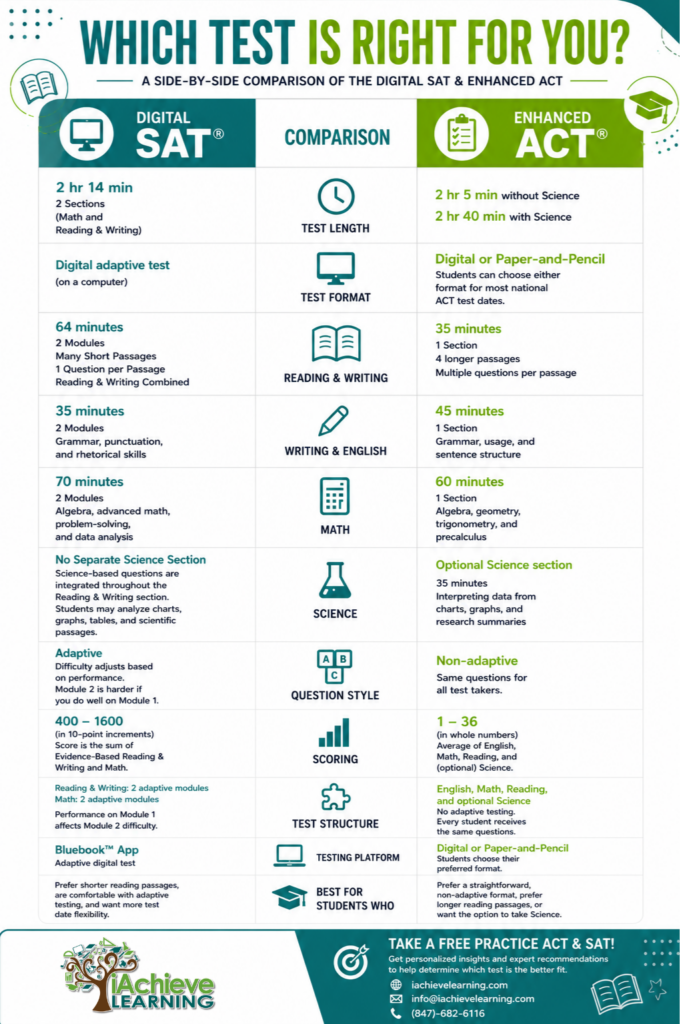 ACT/SAT Test Prep Packages – iAchieve LEARNING